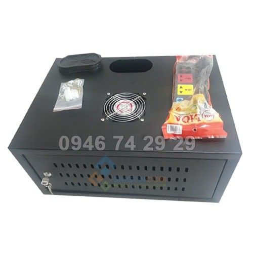 Tủ Comrack treo tường 4U sâu 400 - H250xW550xD400mm , tôn 3C 1.2ly, sơn ...